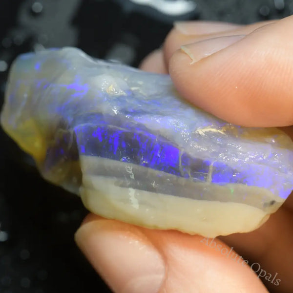 155 cts Australian Rough Opal Lightning Ridge -Electric Purple - Absolute Opals & Gems