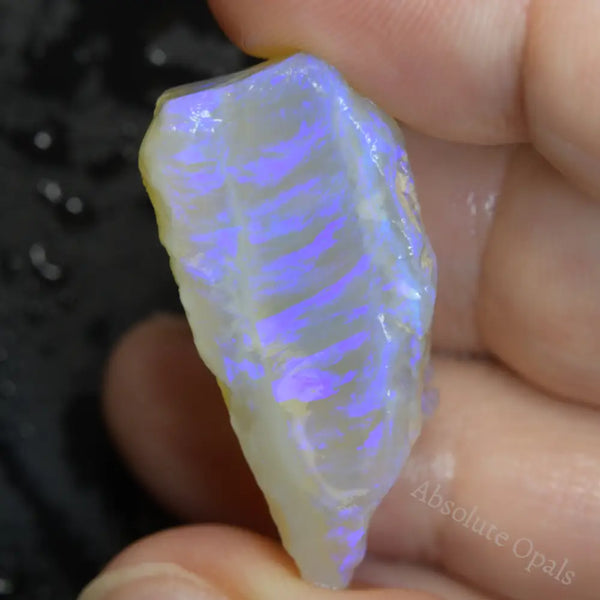 72 cts Australian Rough Opal Lightning Ridge -Purple - Absolute Opals & Gems