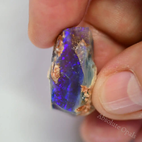 17 cts Australian Rough Opal Lightning Ridge - Absolute Opals & Gems