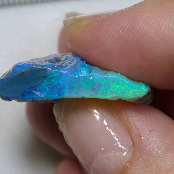 21.1 cts Rough Black Opal Lightning Ridge for Carving - Absolute Opals ...