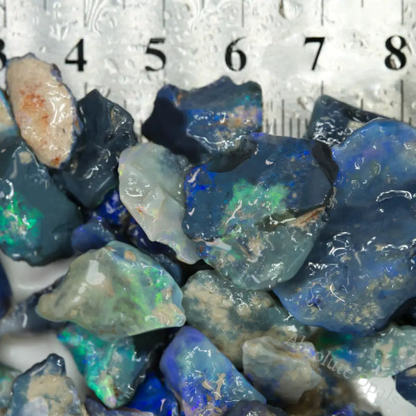 520 cts Australian Rough Black Opal Parcel, Lightning Ridge - Potch an ...