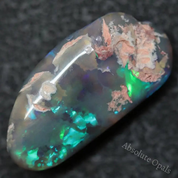 6.20 cts Australian Opal Rough, Lightning Ridge Polished Specimen ...