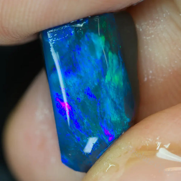 6 cts Australian Rough Black Opal, Rub Lightning Ridge Gem - Absolute ...
