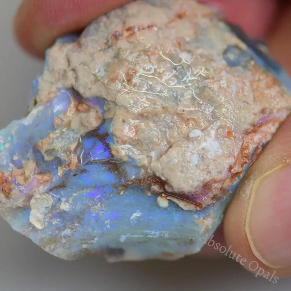 70 cts Australian Rough Opal Lightning Ridge - Absolute Opals & Gems