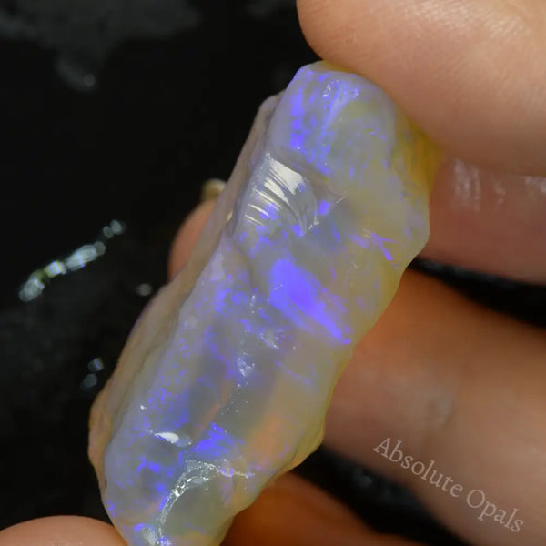 73 cts Australian Rough Opal Lightning Ridge -Purple - Absolute Opals ...