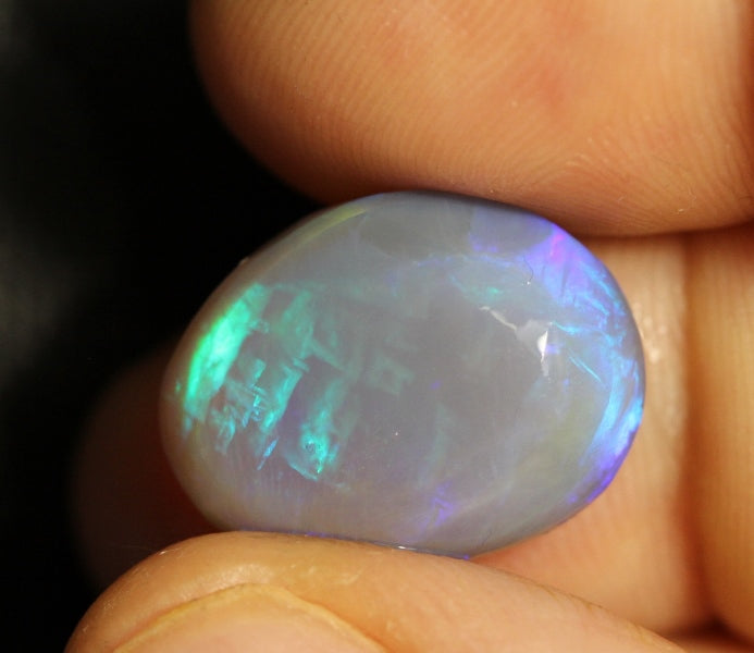 Chinese Writing Australian Opal Lightning Ridge Rough, Rub 11.05 cts ...